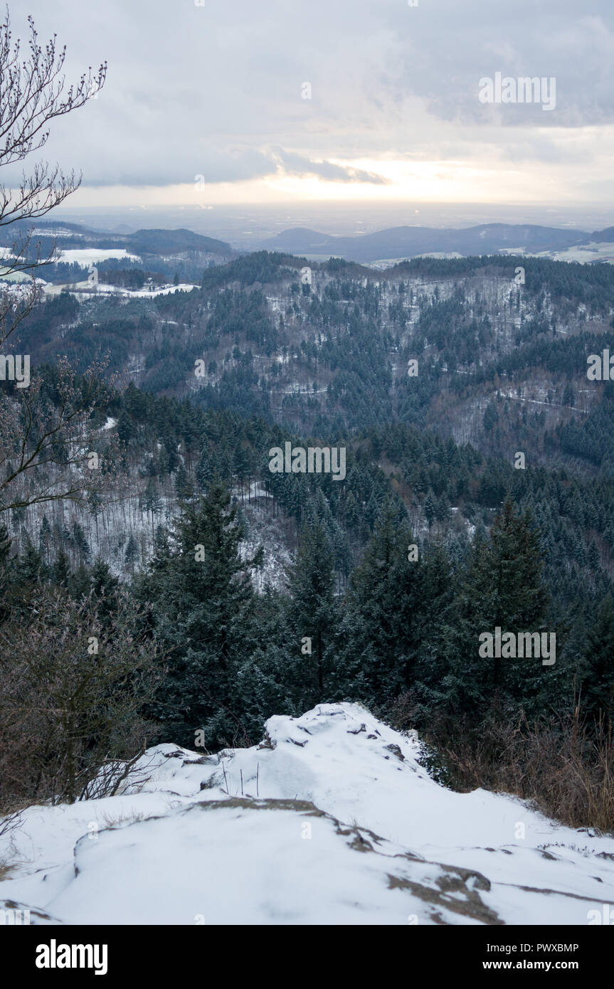 Rock formation and snowy mountains hi-res stock photography and images ...