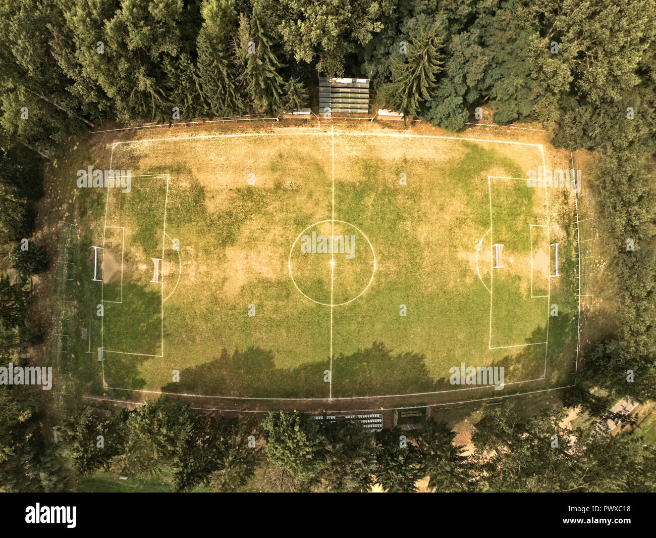 top view of a football field Stock Photo - Alamy