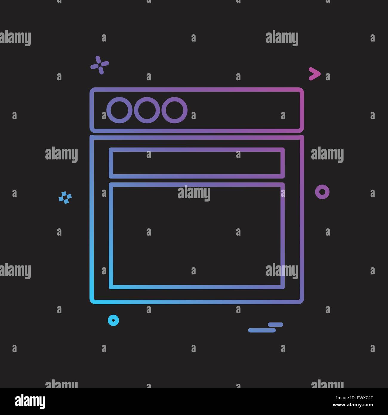 Web layouts icon design vector Stock Vector Image & Art - Alamy