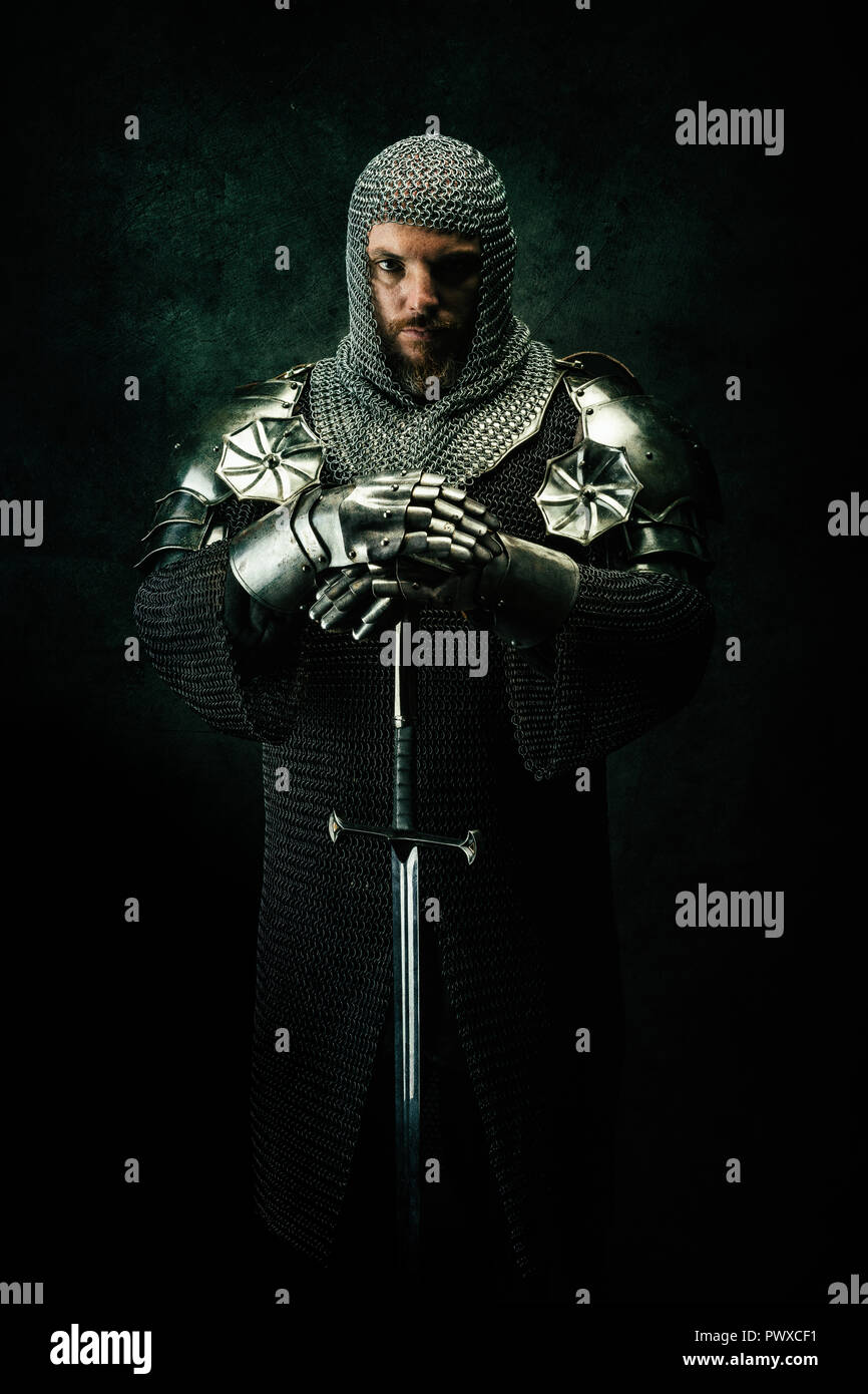 Portrait of a Templar Stock Photo - Alamy