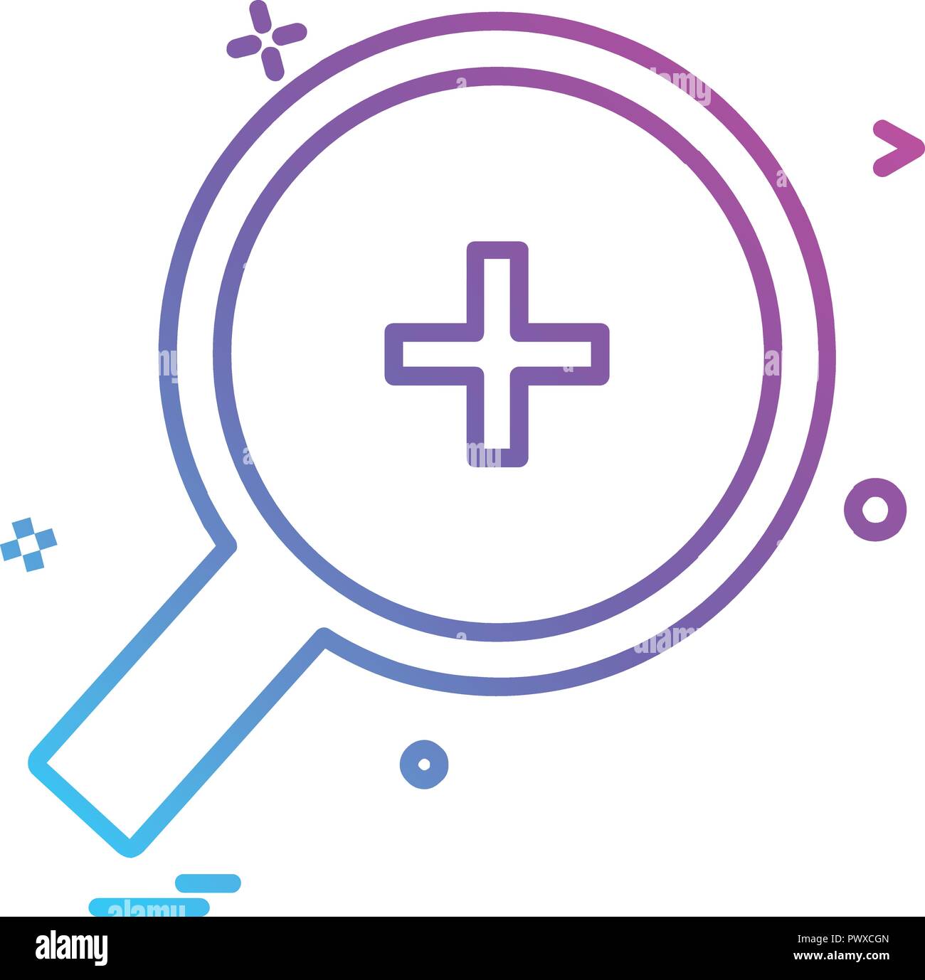 Zoom icon design vector Stock Vector Image & Art - Alamy