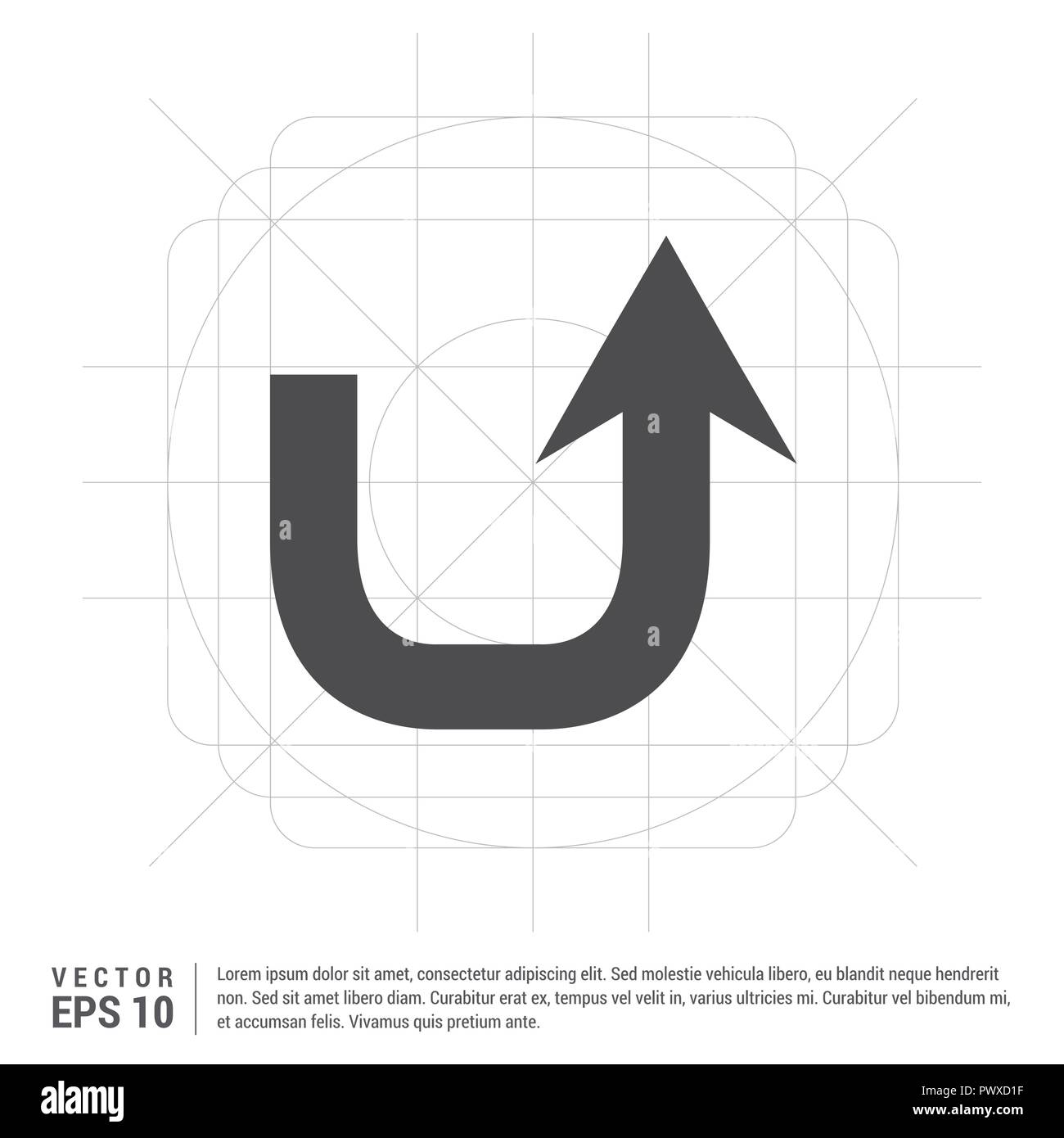 Upper Arrow Icon Stock Vector Image & Art - Alamy