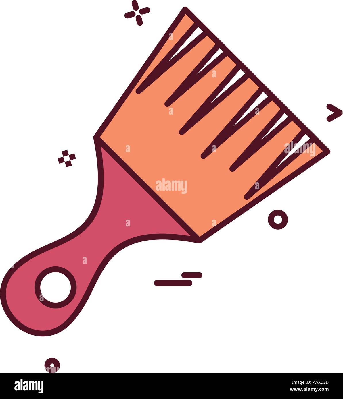 Bursh symbol Cut Out Stock Images & Pictures - Alamy