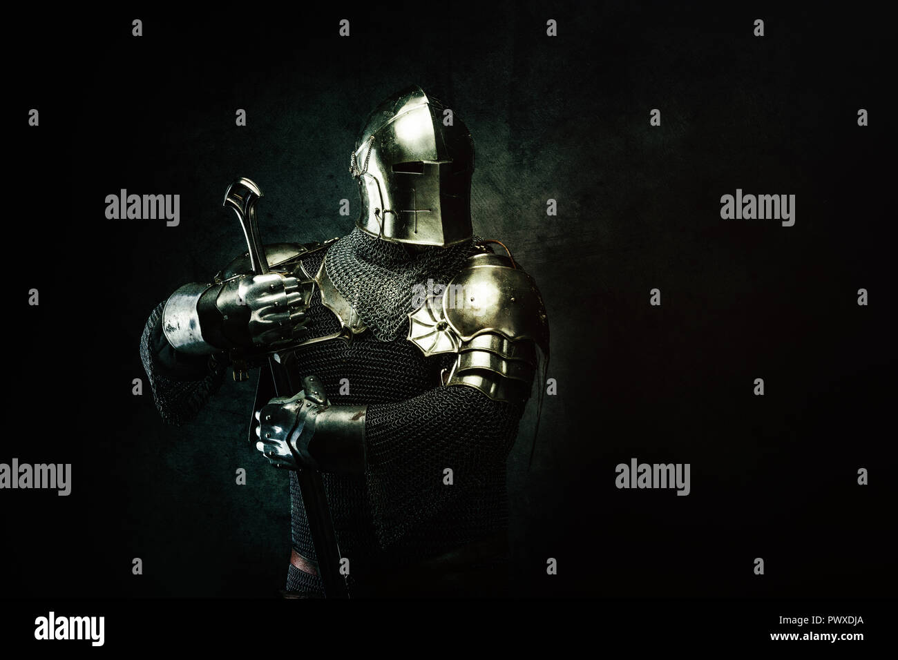 Portrait of a Templar Stock Photo - Alamy