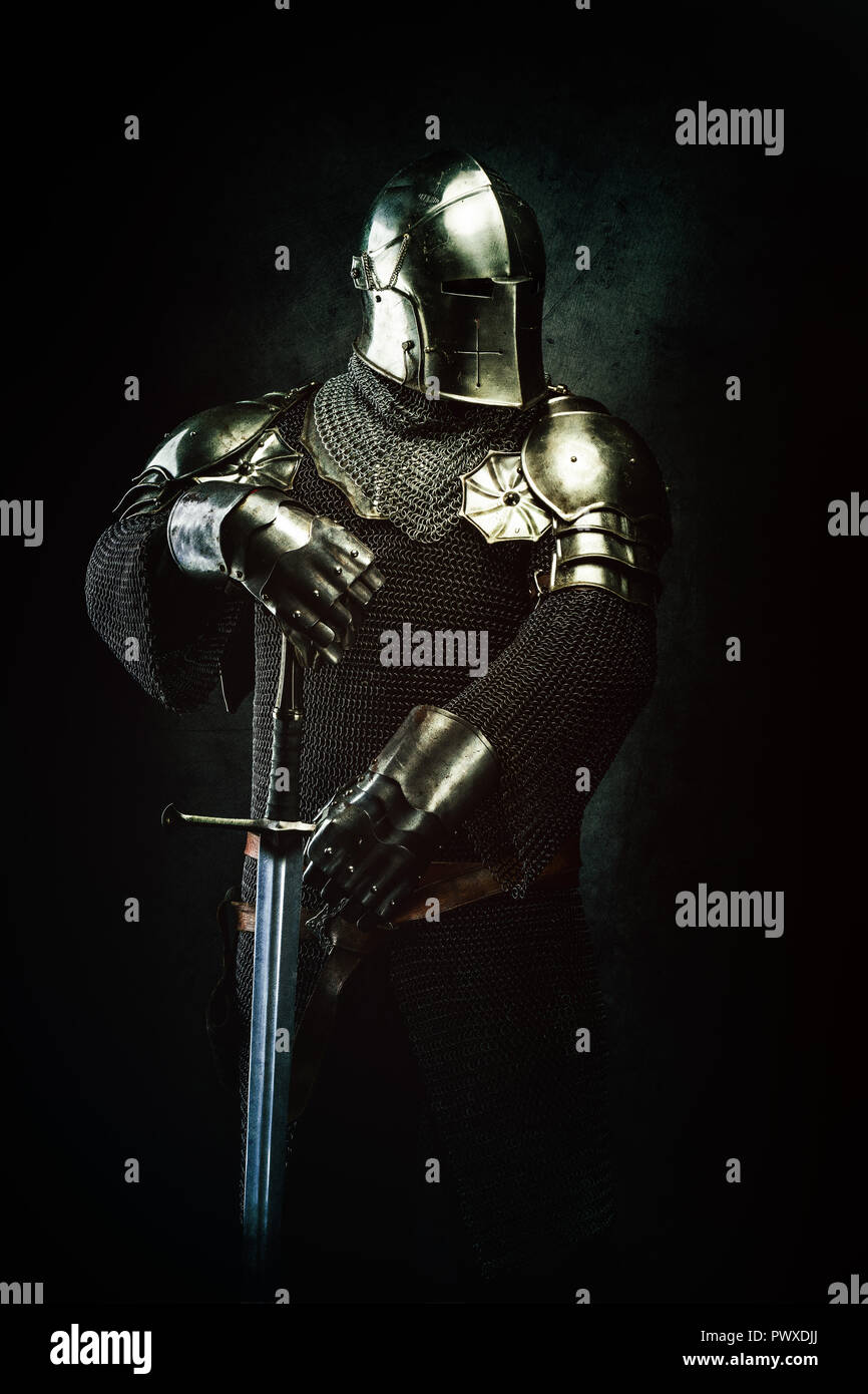 Portrait of a Templar Stock Photo - Alamy