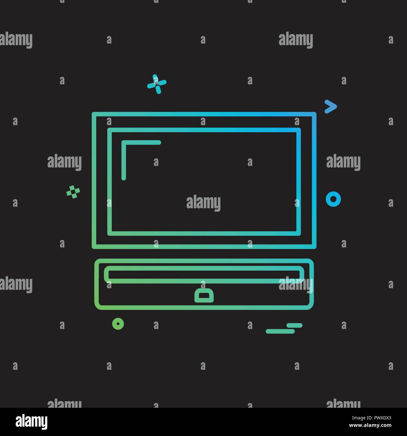 Computer icon design vector Stock Vector Image & Art - Alamy