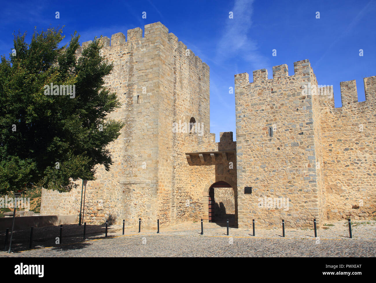 Portugal, Alentejo region, Elvas Castle.The Garrison Border Town of ...