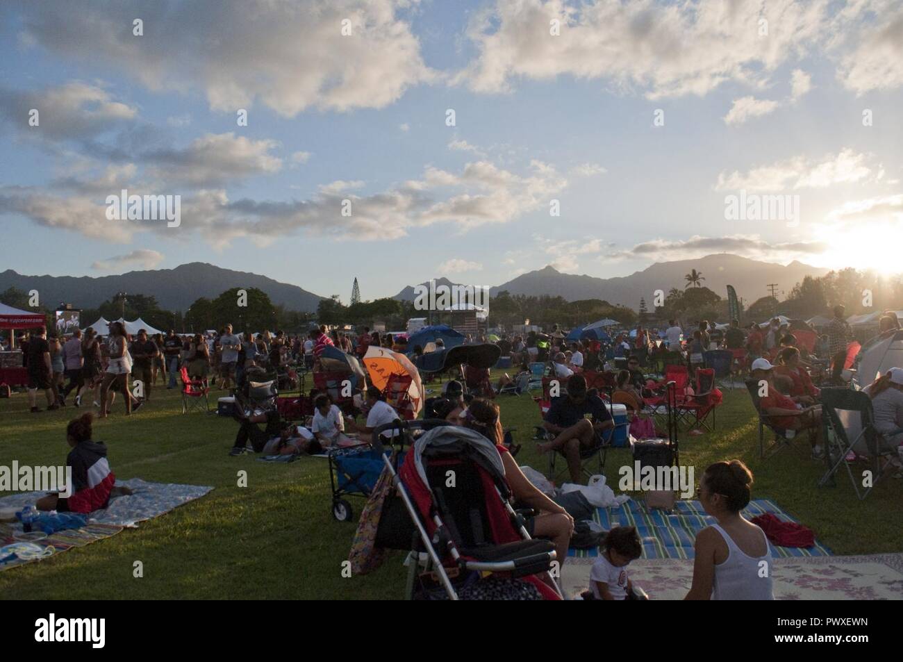SCHOFIELD BARRACKS — Attendees at the Fourth of July Spectacular relax ...