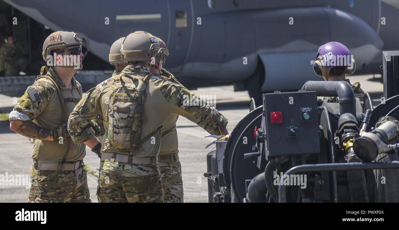 U.S. Airmen from the 353rd Special Operations Group and 18th Logistics ...