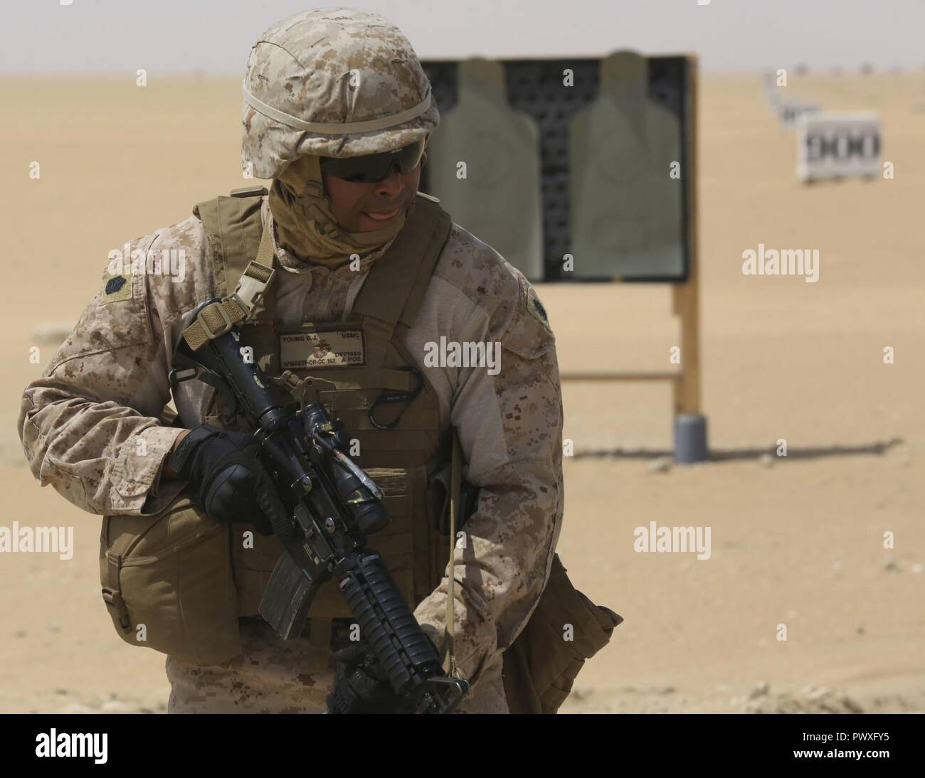 U.S. Marine Corps Gunnery Sgt. David Young, the Marine Wing Support ...