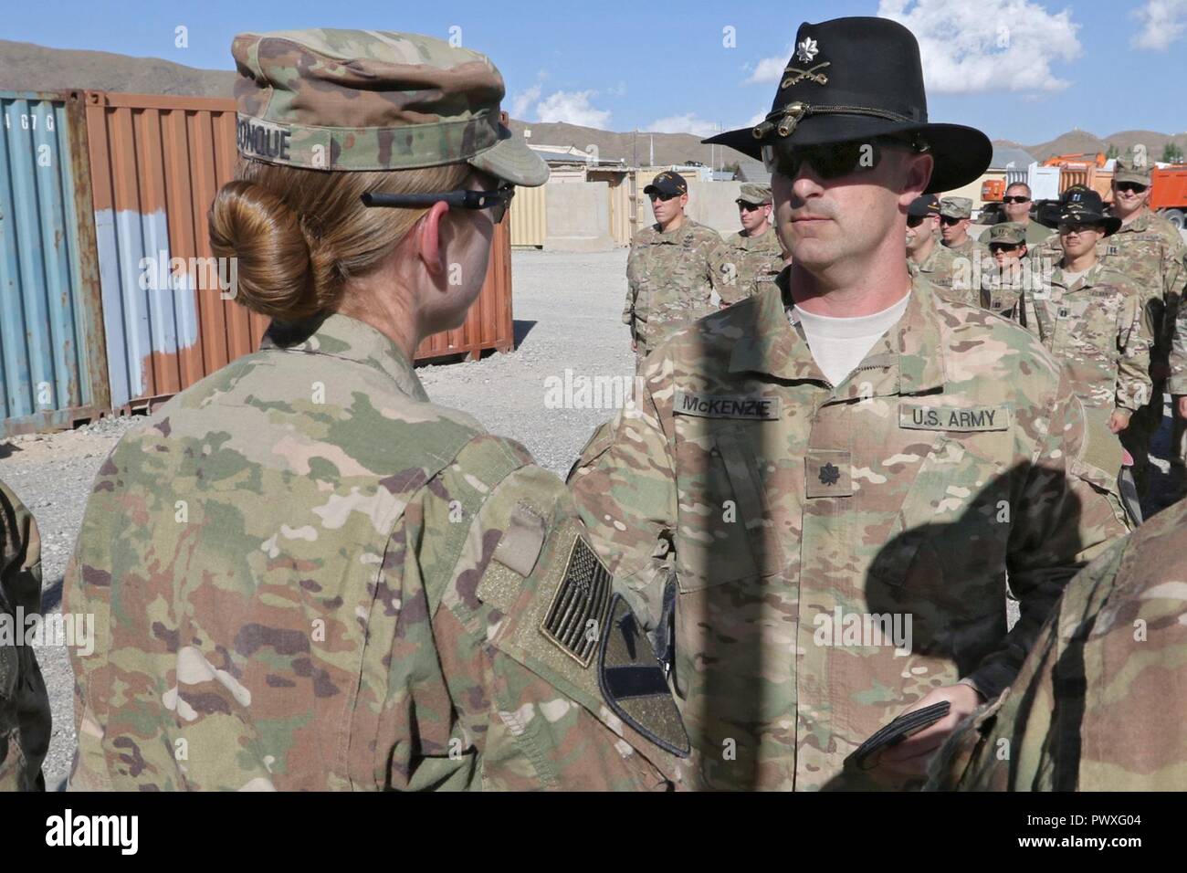 Lt. Col. Geoffrey McKenzie, Commander of the Military Advisor Team for ...