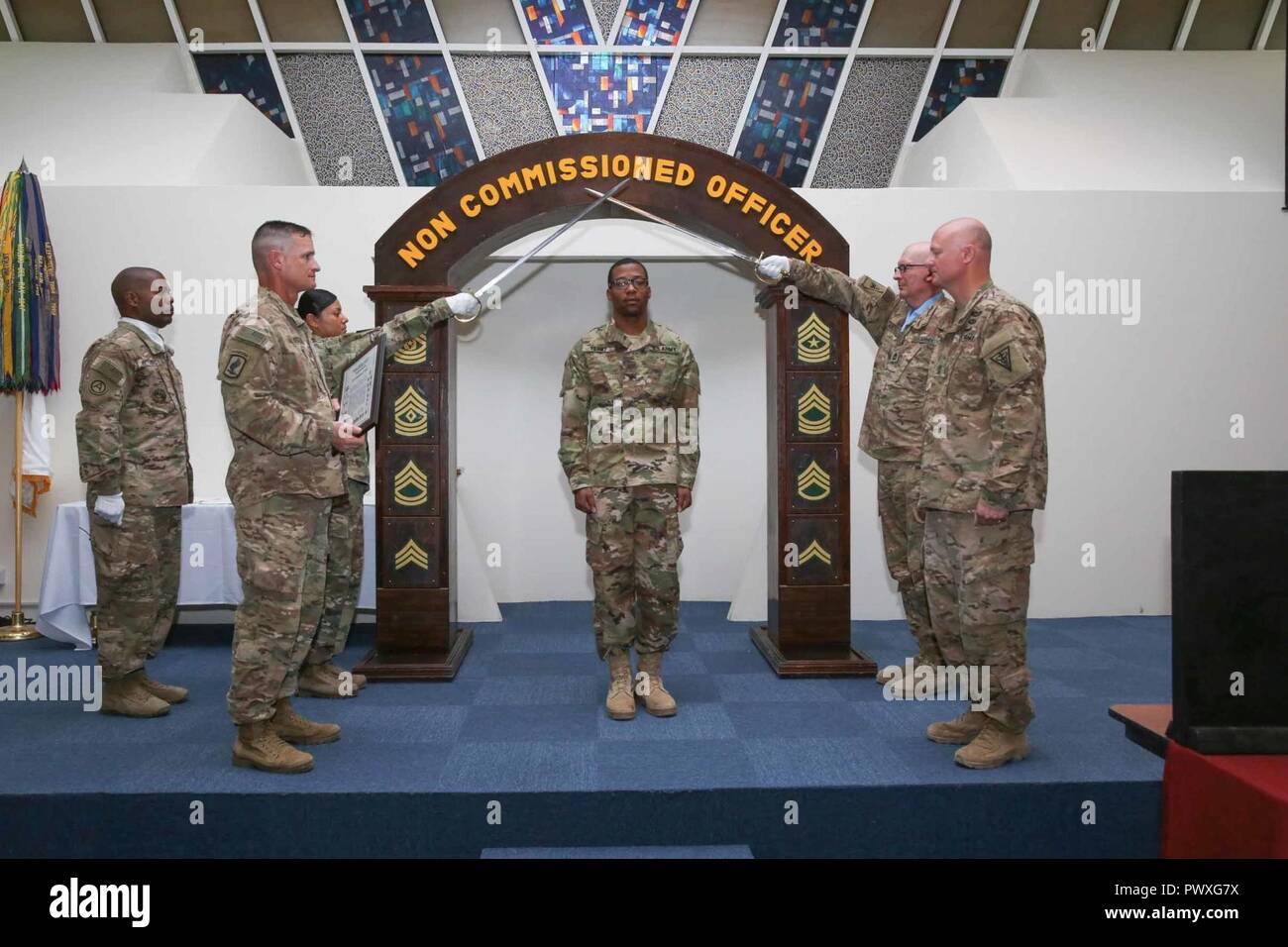 Noncommissioned officer induction ceremony hi-res stock photography and ...