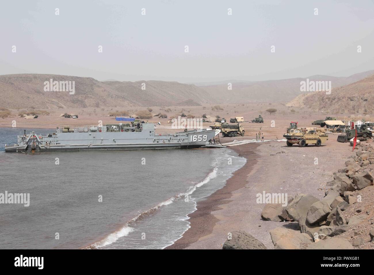 ARTA BEACH, Djibouti (July 6, 2017) Sailors assigned to Beach Master ...