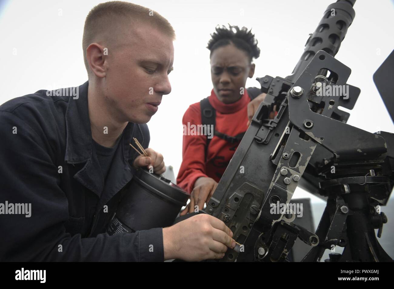SINGAPORE STRAIT (July 6, 2017) U.S. Navy Aviation Ordnanceman Airman ...