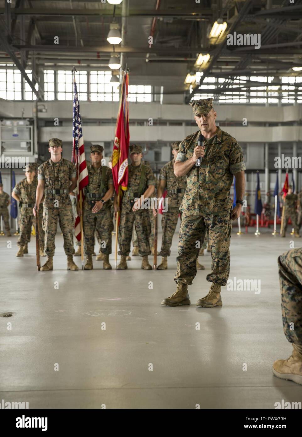 U.S. Marine Corps Col. Joseph Murray, commanding officer of Marine ...