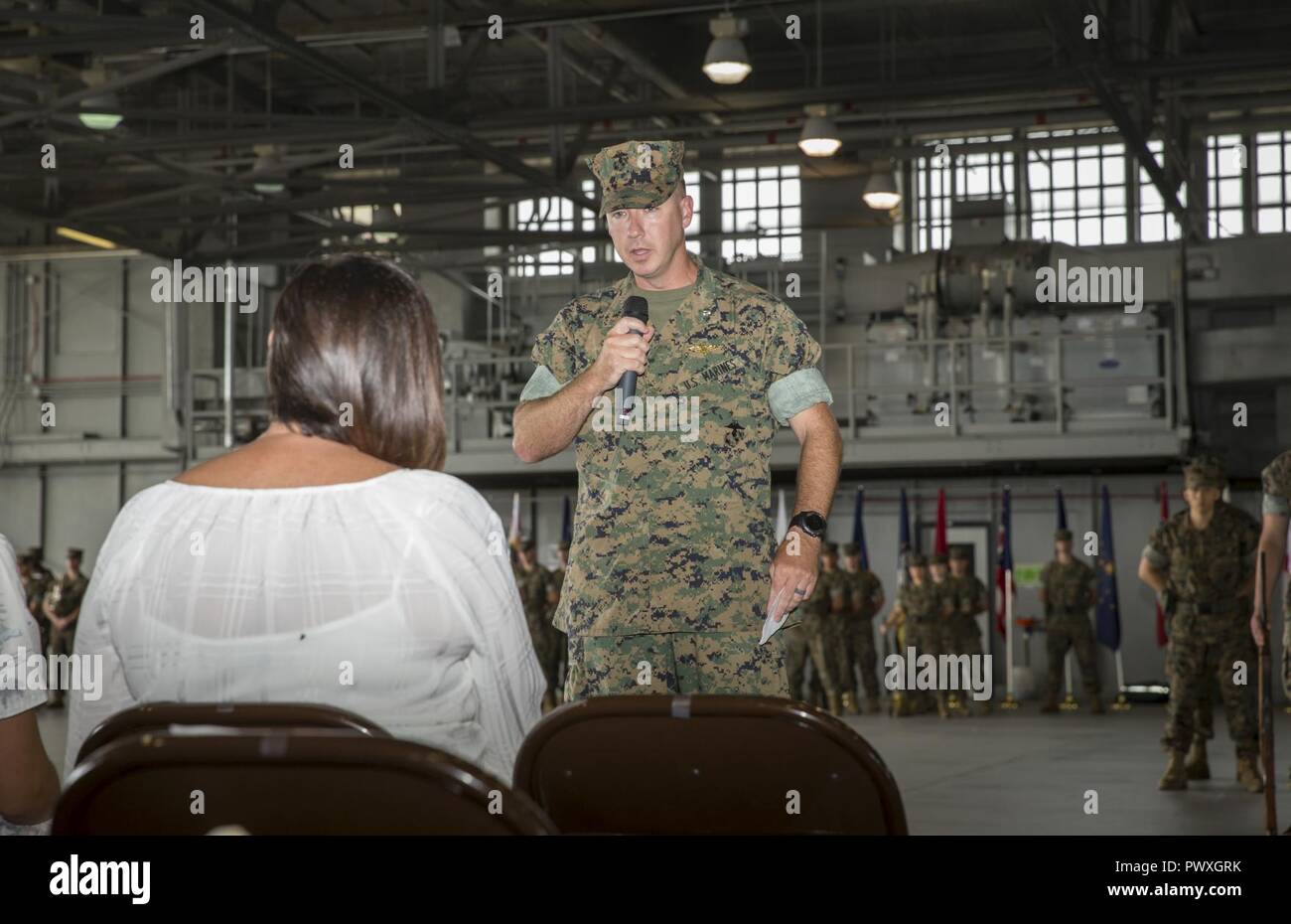 U.S. Marine Corps Lt. Col. Daniel M. Murphy, incoming commanding ...