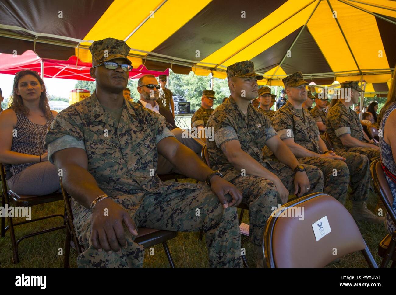 U.S. Marine Corps Sgt. Maj. Charles Williams, sergeant major for Marine ...