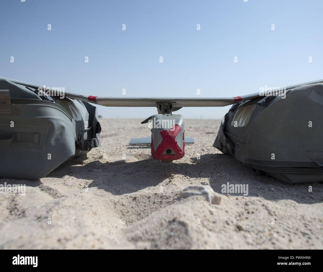 A RQ-11 Raven with the 379th Expeditionary Security Forces Squadron ...