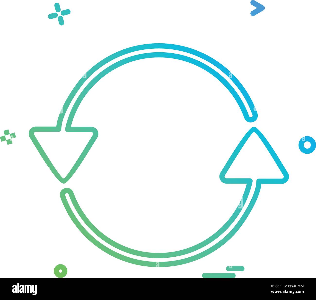 Reset icon design vector Stock Vector Image & Art - Alamy
