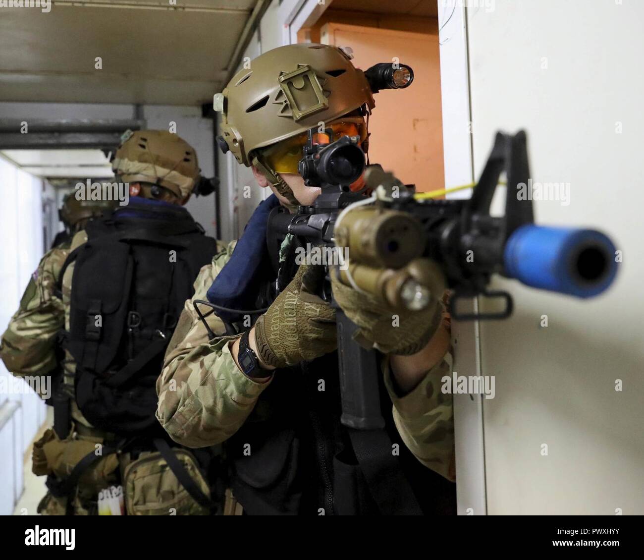 SOUDA BAY, Greece (July 3, 2017) The Royal Marines Boarding Team (RMBT ...