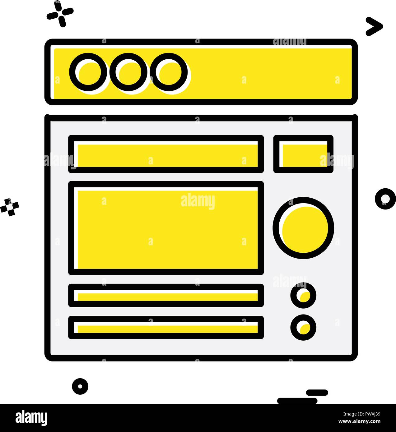 Web layouts icon design vector Stock Vector Image & Art - Alamy