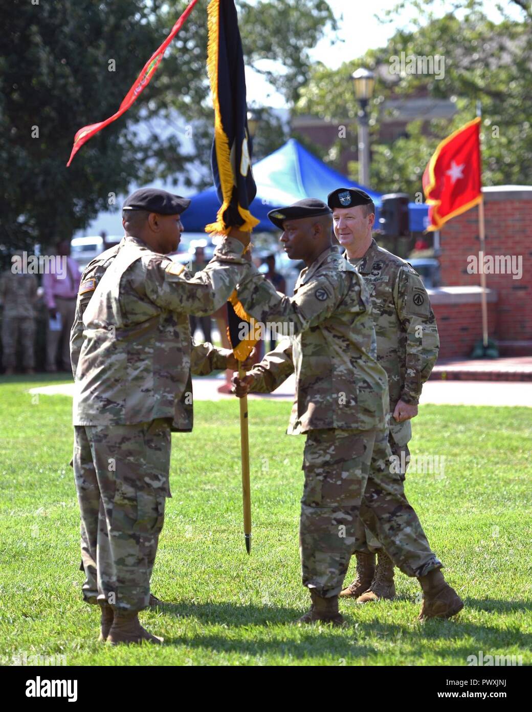 SDDC Commanding General Maj. Gen. Kurt J. Ryan (right) observes Command ...