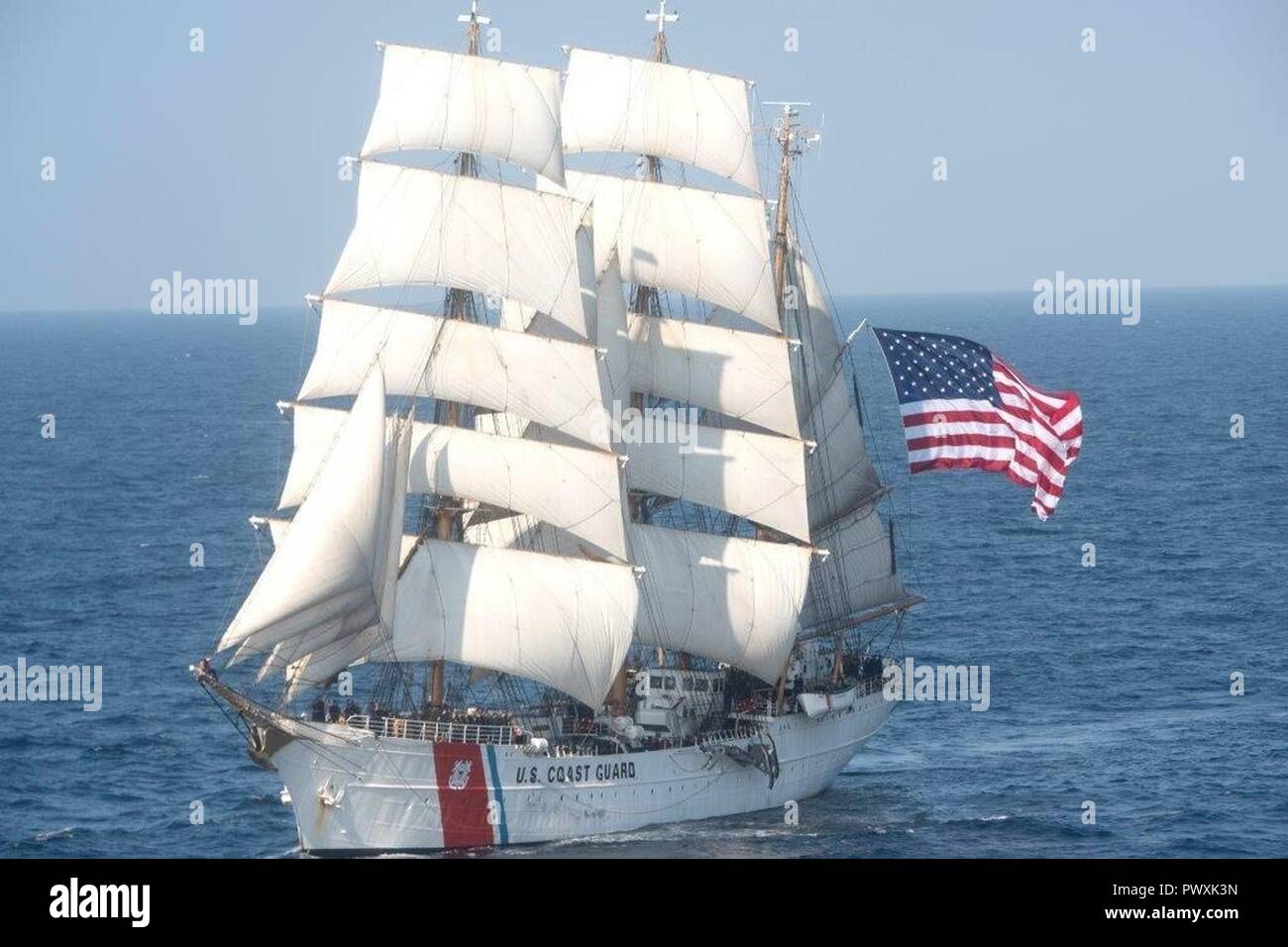 Eagle sailing at full sail Stock Photo - Alamy