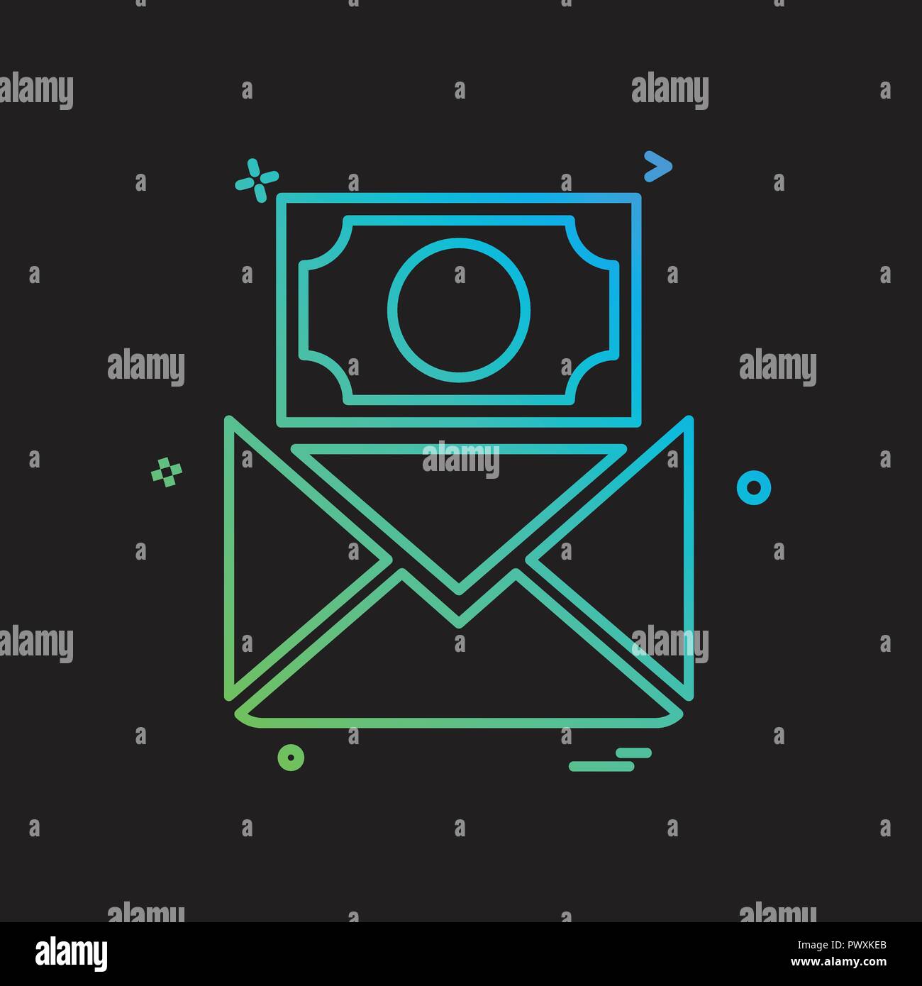 Email icon design vector Stock Vector Image & Art - Alamy