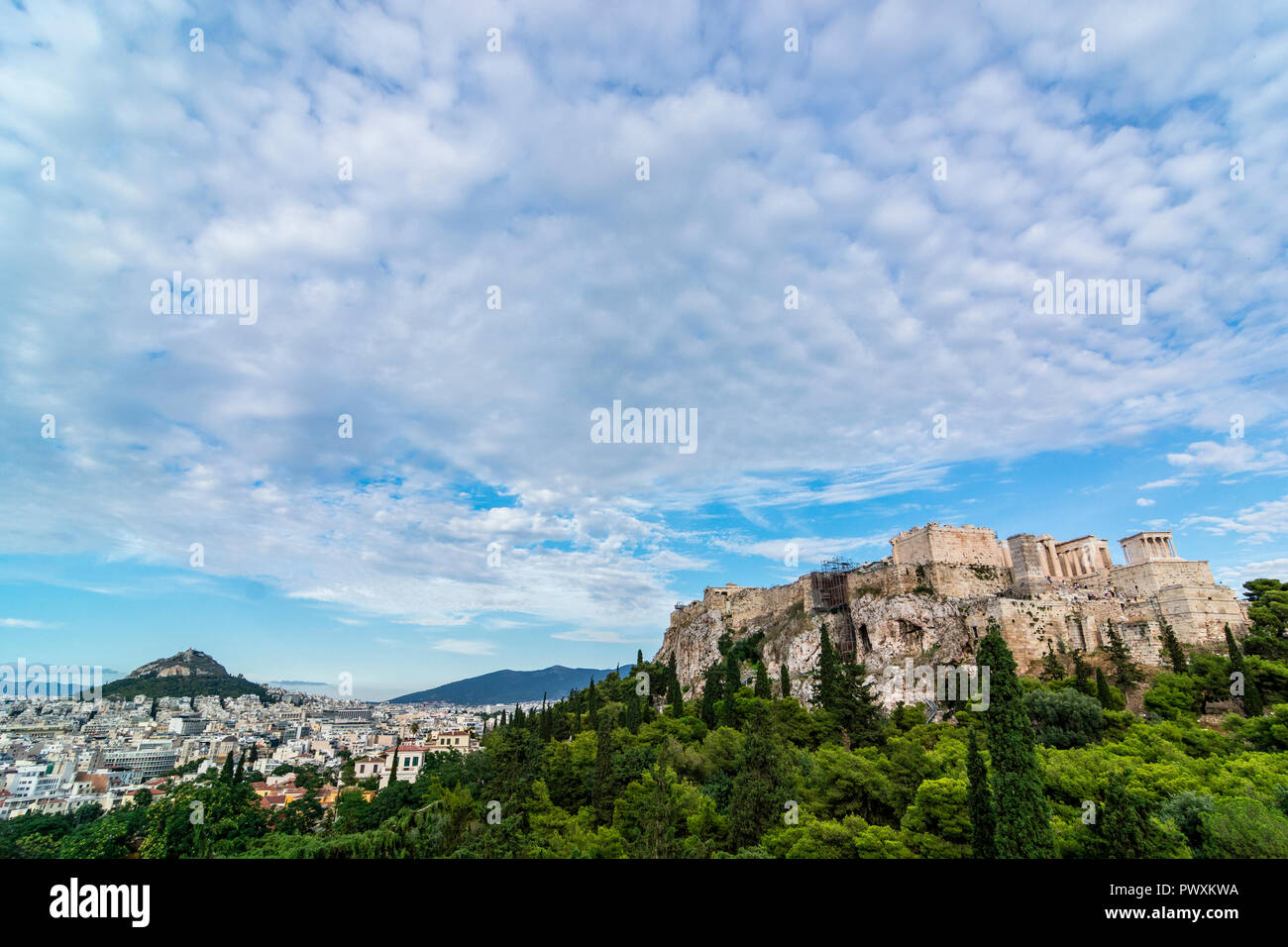 Τravel Clouds over the Sky of Athens, Relaxing View with Cloudscapes ...