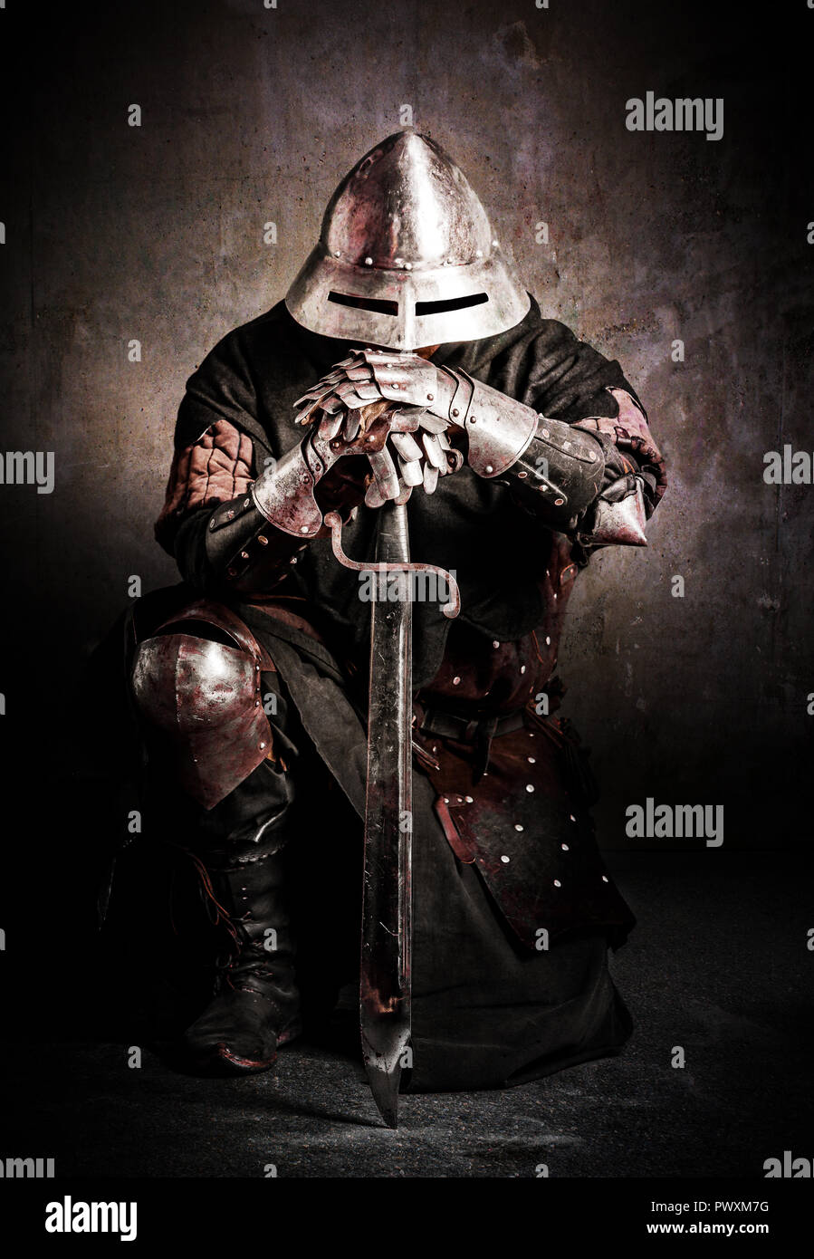 Portrait of a Knight Stock Photo - Alamy