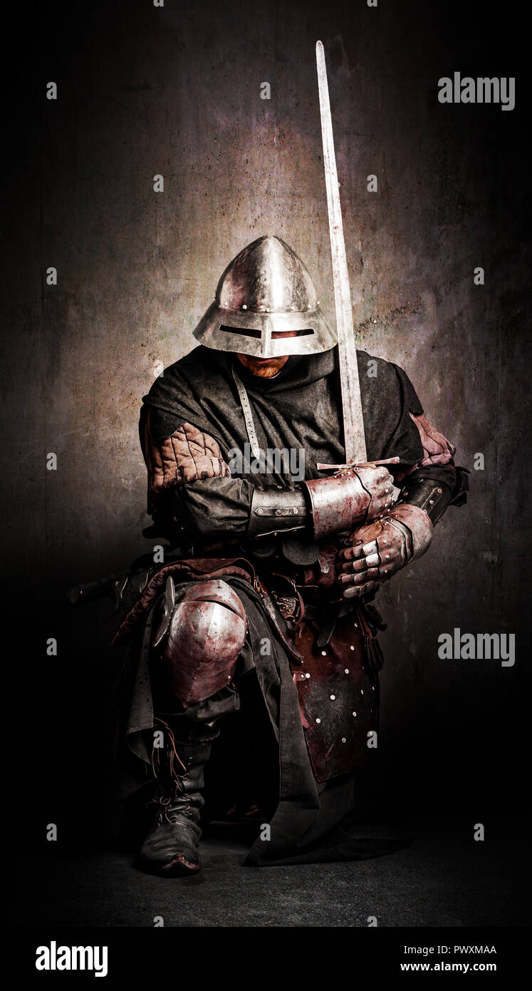 Portrait of a Knight Stock Photo - Alamy