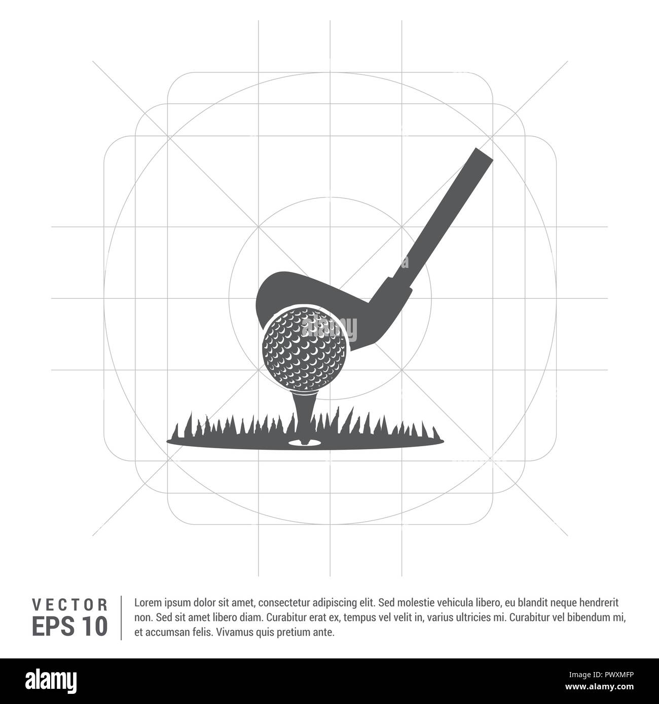 Golf Bat Icon Stock Vector Image & Art - Alamy