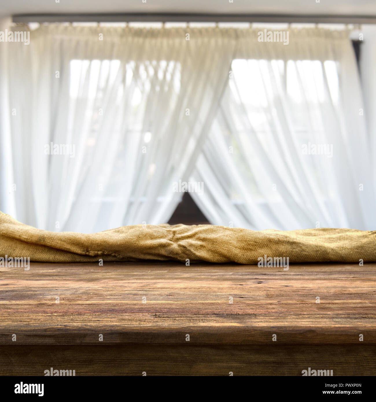 empty table for product display montages Stock Photo - Alamy