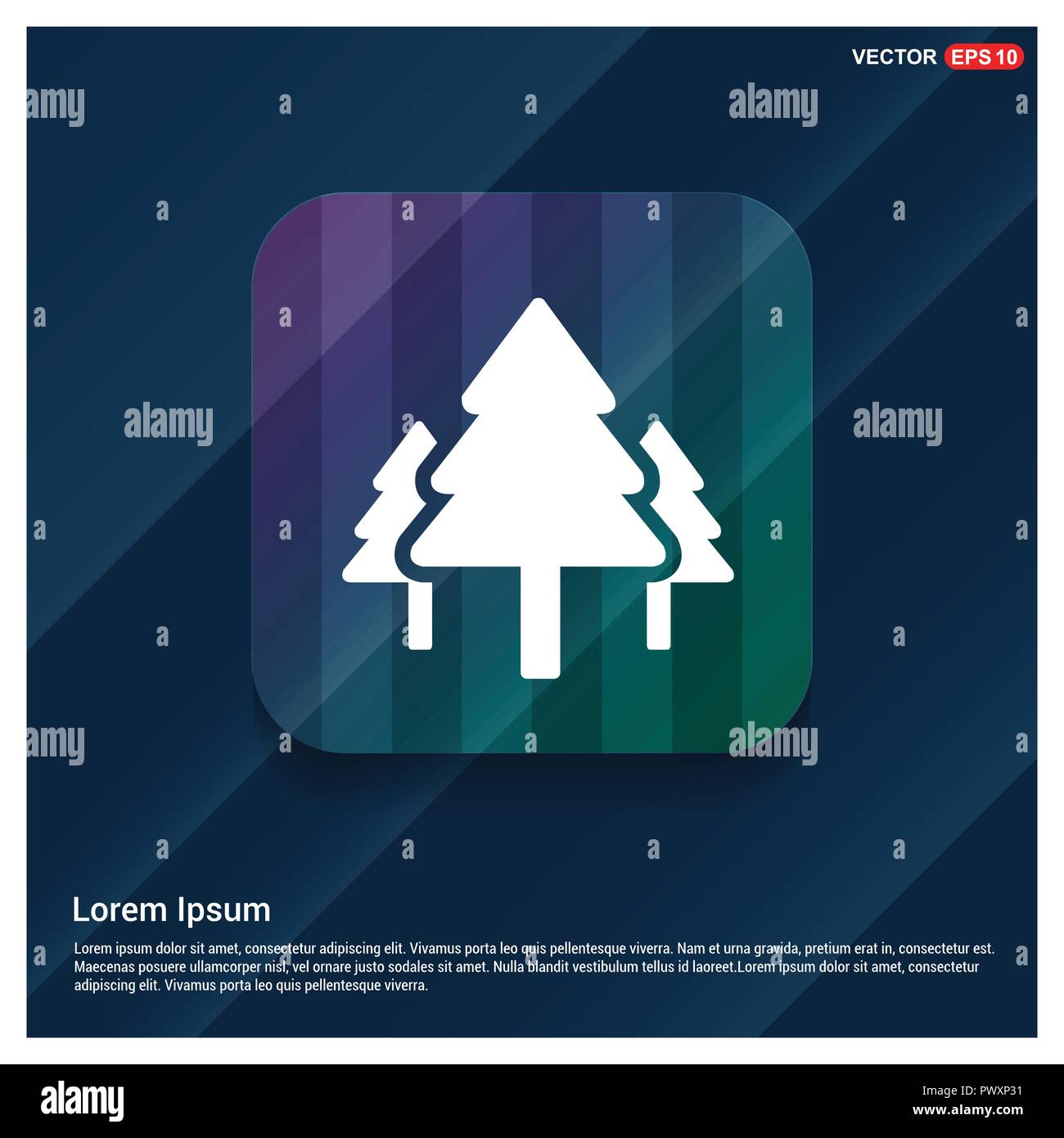 X-Mas Tree Icon Stock Vector Image & Art - Alamy