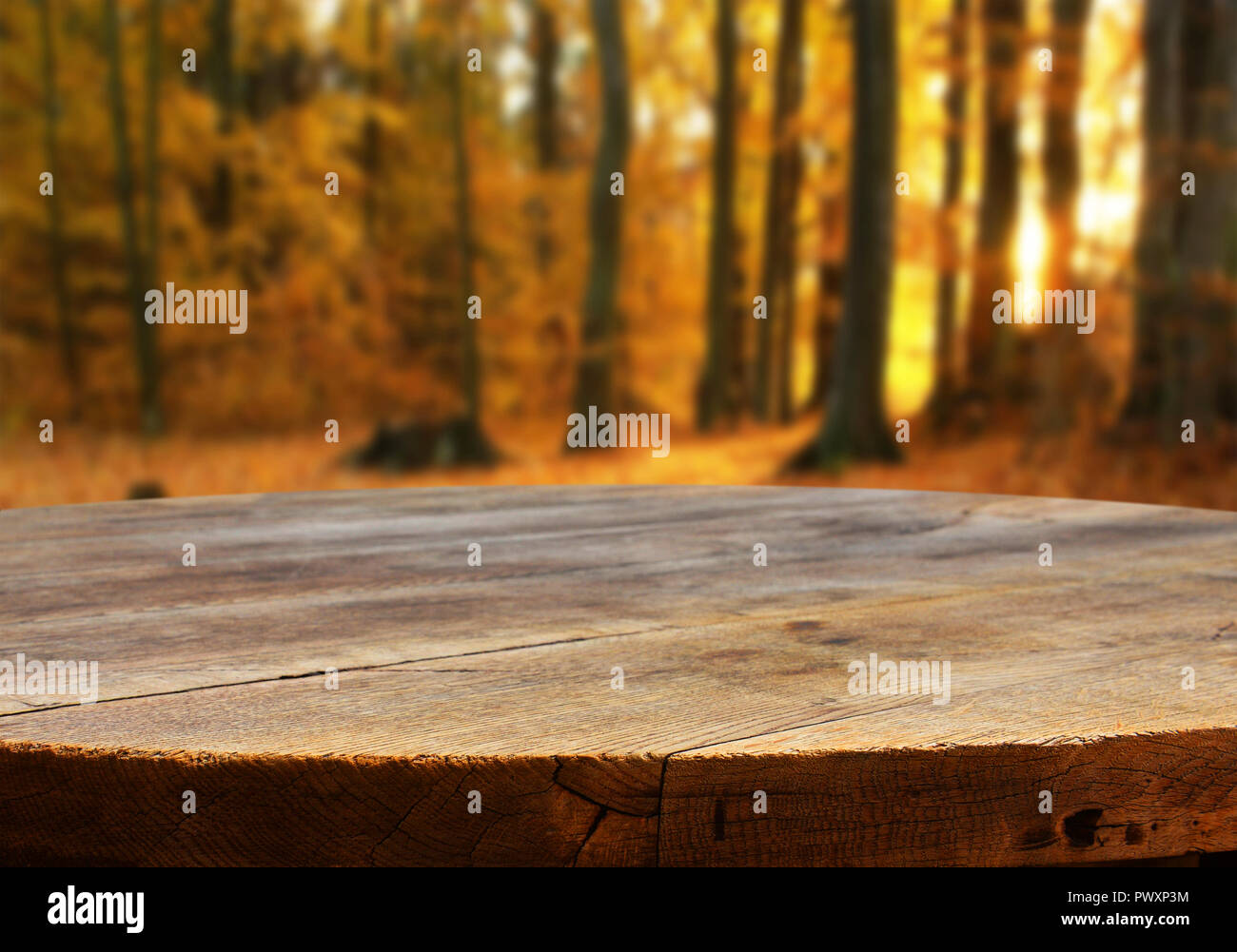 empty table for product display montages Stock Photo - Alamy
