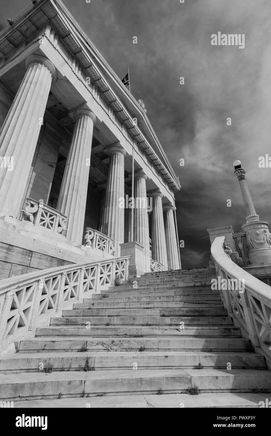 Athens National Library, Greece Stock Photo - Alamy