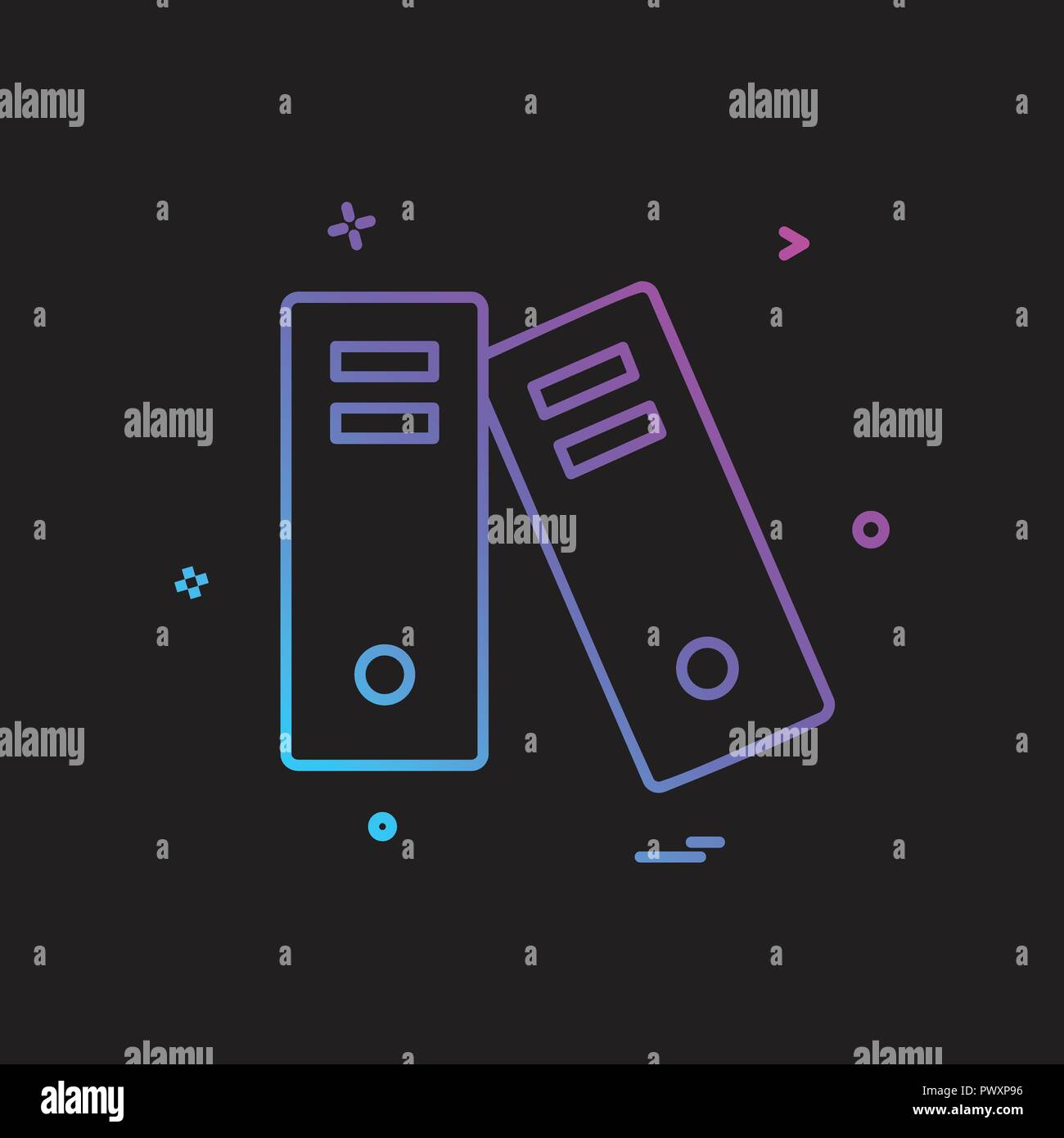 Files icon design vector Stock Vector Image & Art - Alamy