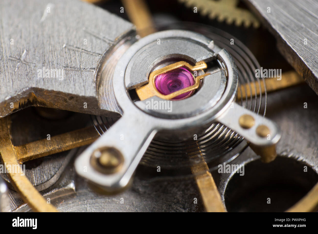 Mechanism of a wristwatch hi-res stock photography and images - Alamy