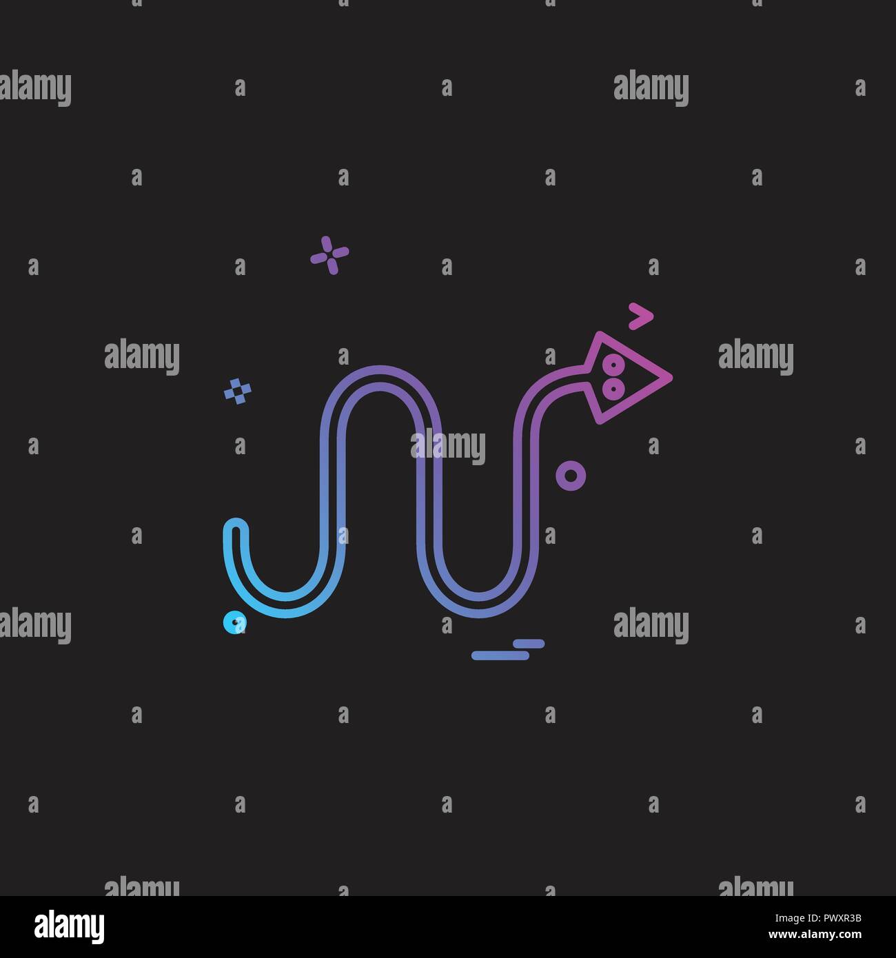 Snake icon design vector Stock Vector Image & Art - Alamy