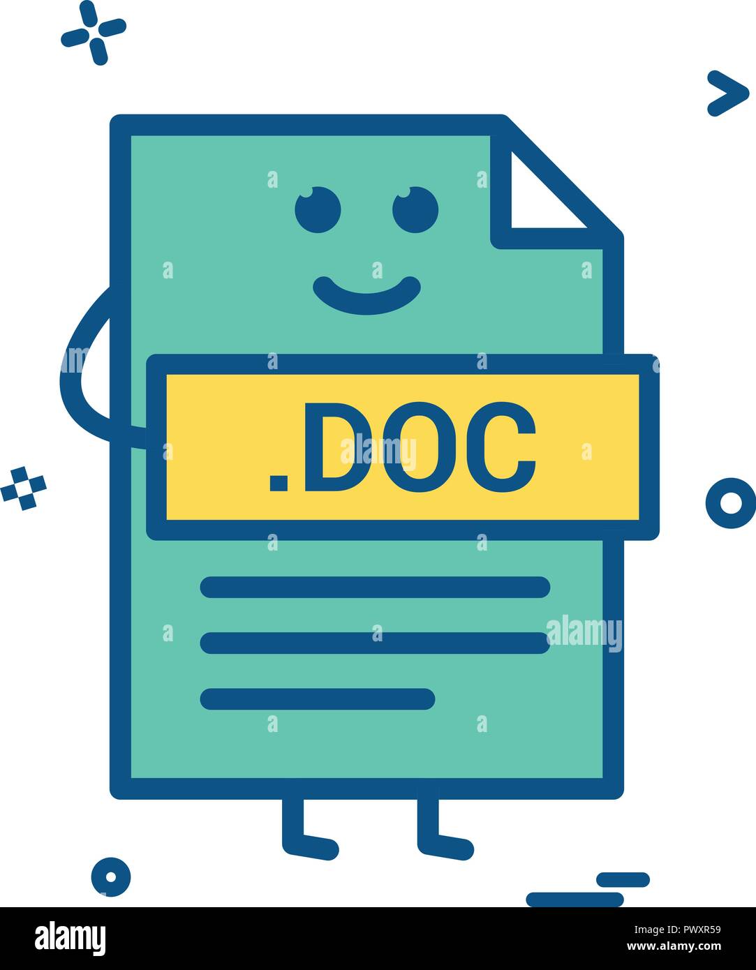 Computer doc document file format type icon vector design Stock Vector ... Computer doc document file format type icon vector design Stock Vector ...