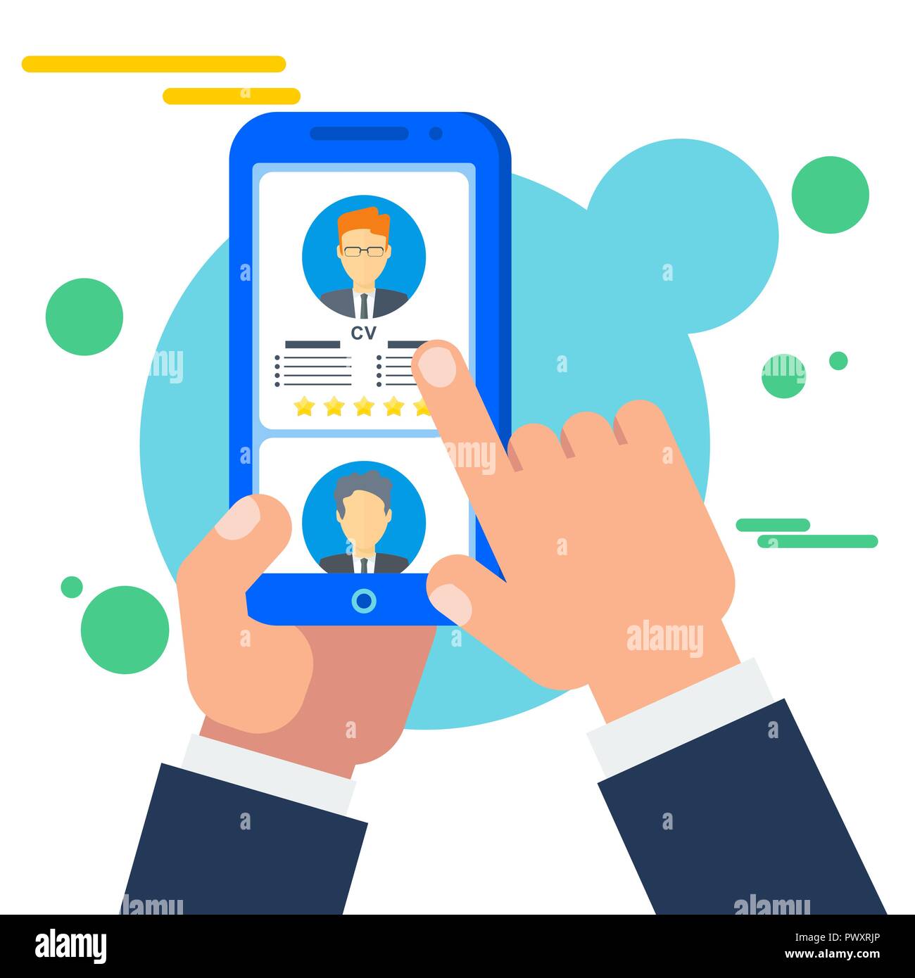 Online cv application recruitment Cut Out Stock Images & Pictures - Alamy