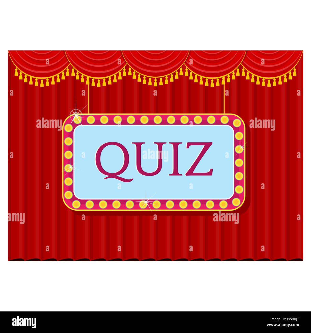 Quiz night sign Stock Vector Images - Alamy