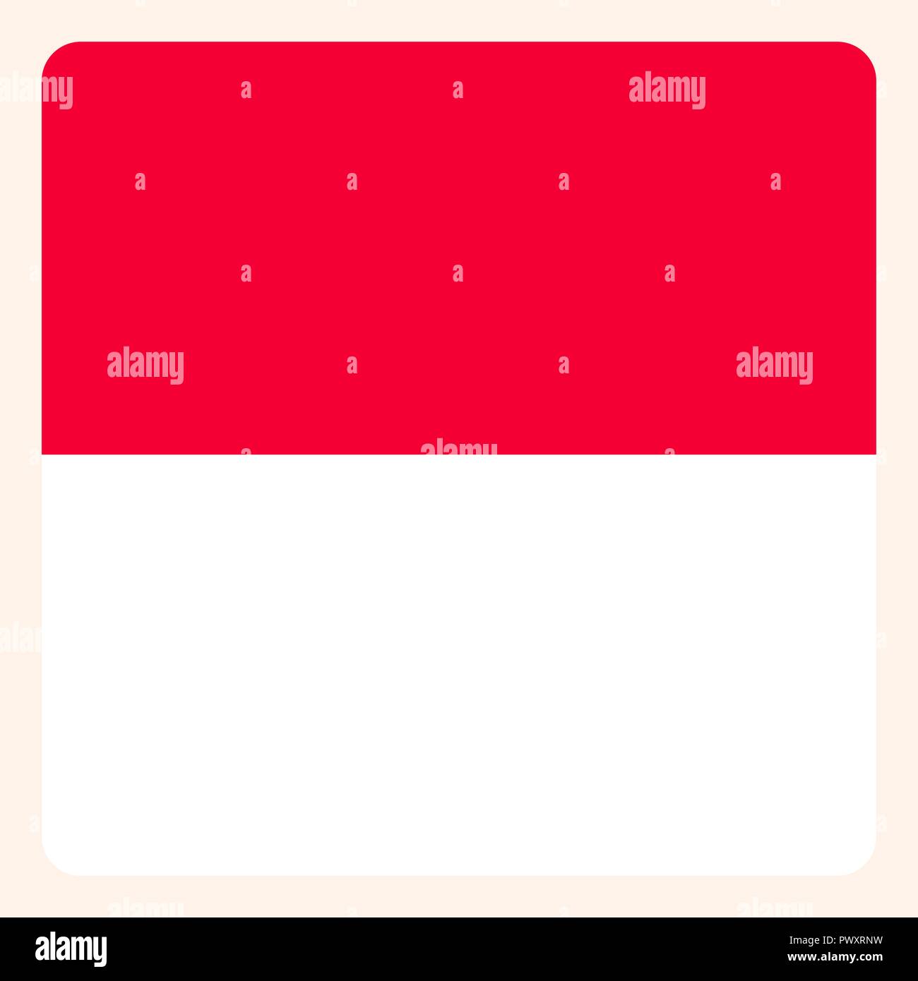 Monaco square flag button, social media communication sign, business ...