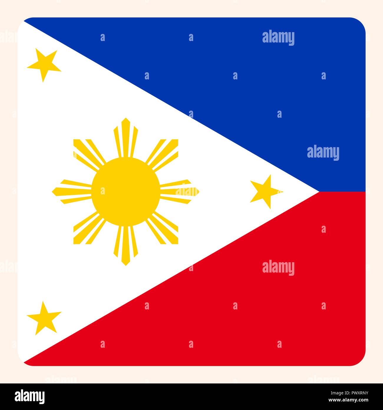Philippine flag Stock Vector Images - Alamy