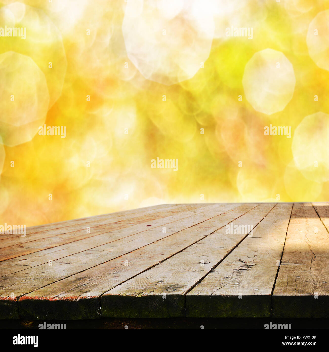 empty table for product display montages Stock Photo - Alamy