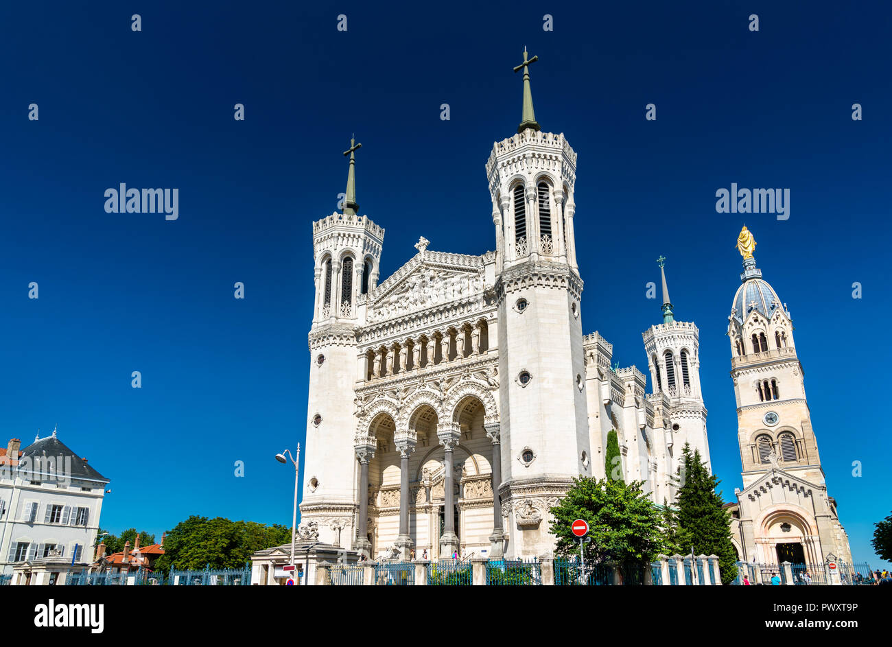 Fourviere basilica lyon hi-res stock photography and images - Alamy
