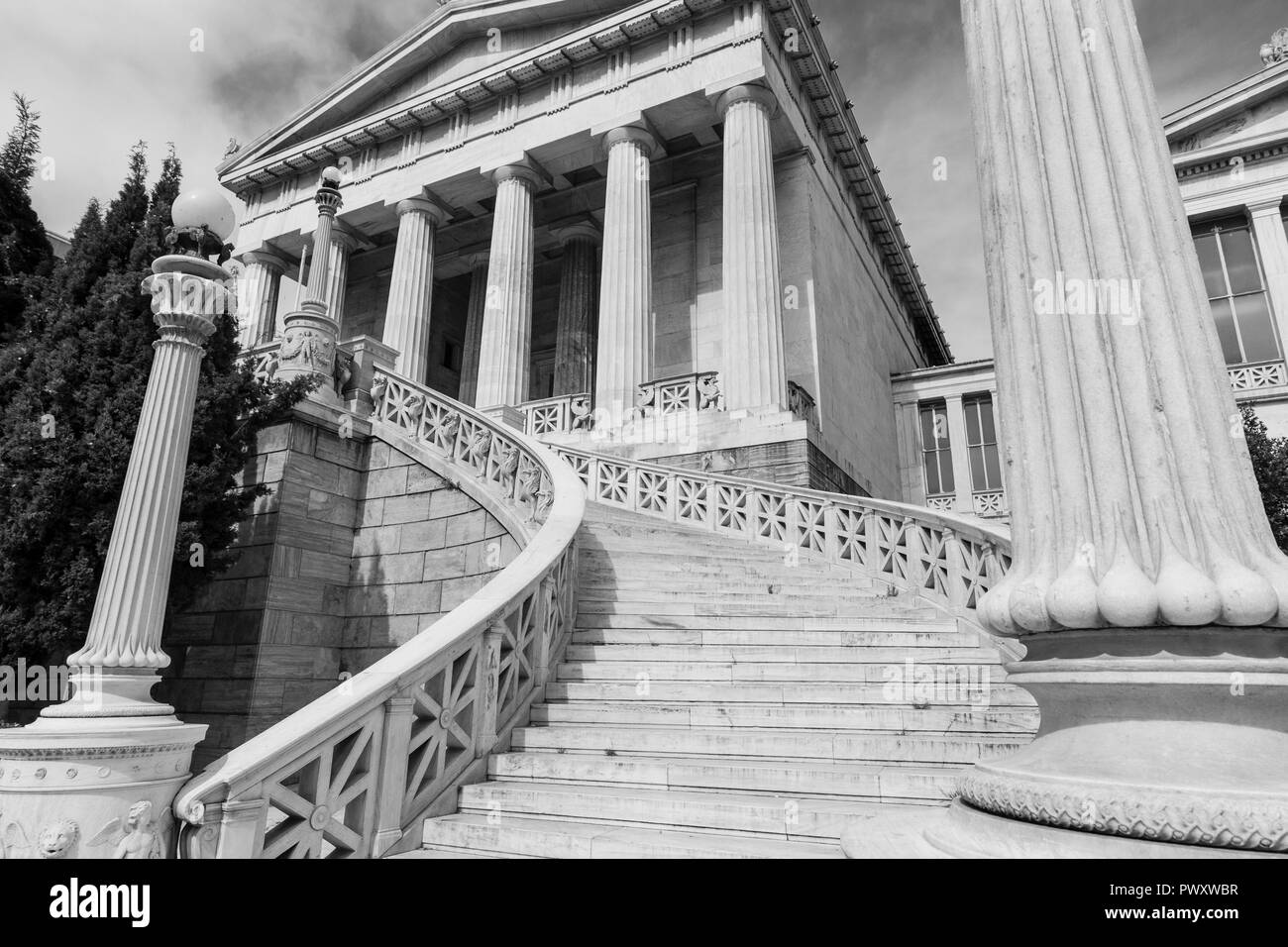 Athens architecture detail Black and White Stock Photos & Images - Alamy