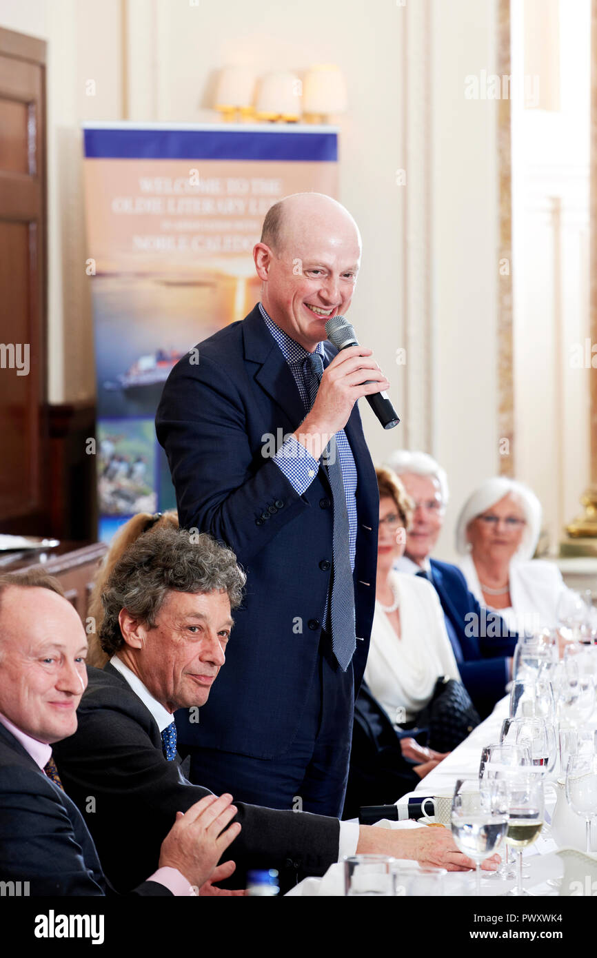 Harry Mount The Oldie Literary Lunch 16/10/18 Stock Photo - Alamy