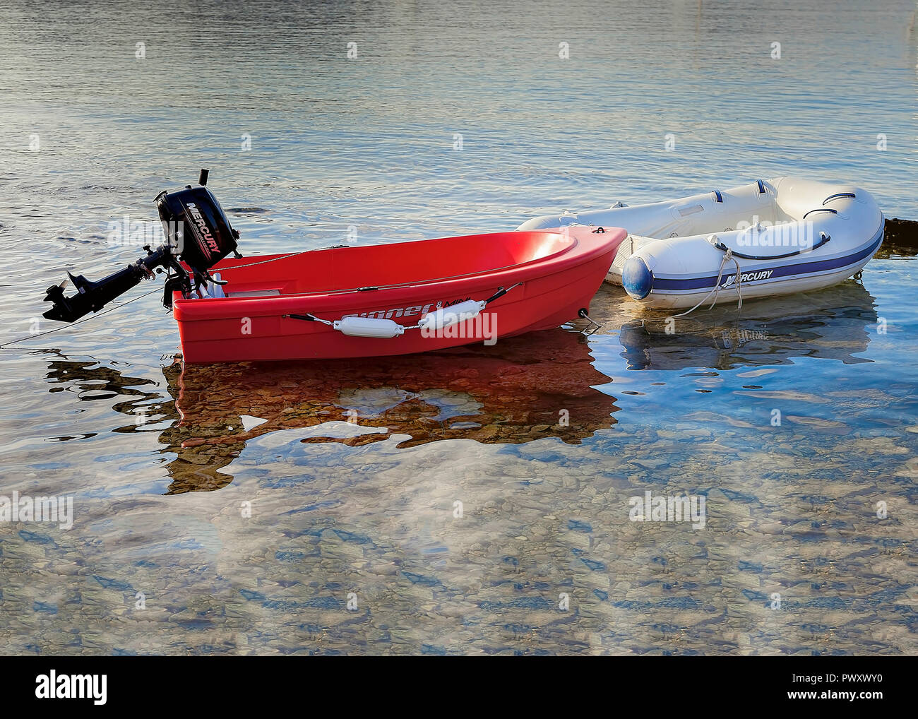 Dinghy with engine hi-res stock photography and images - Alamy