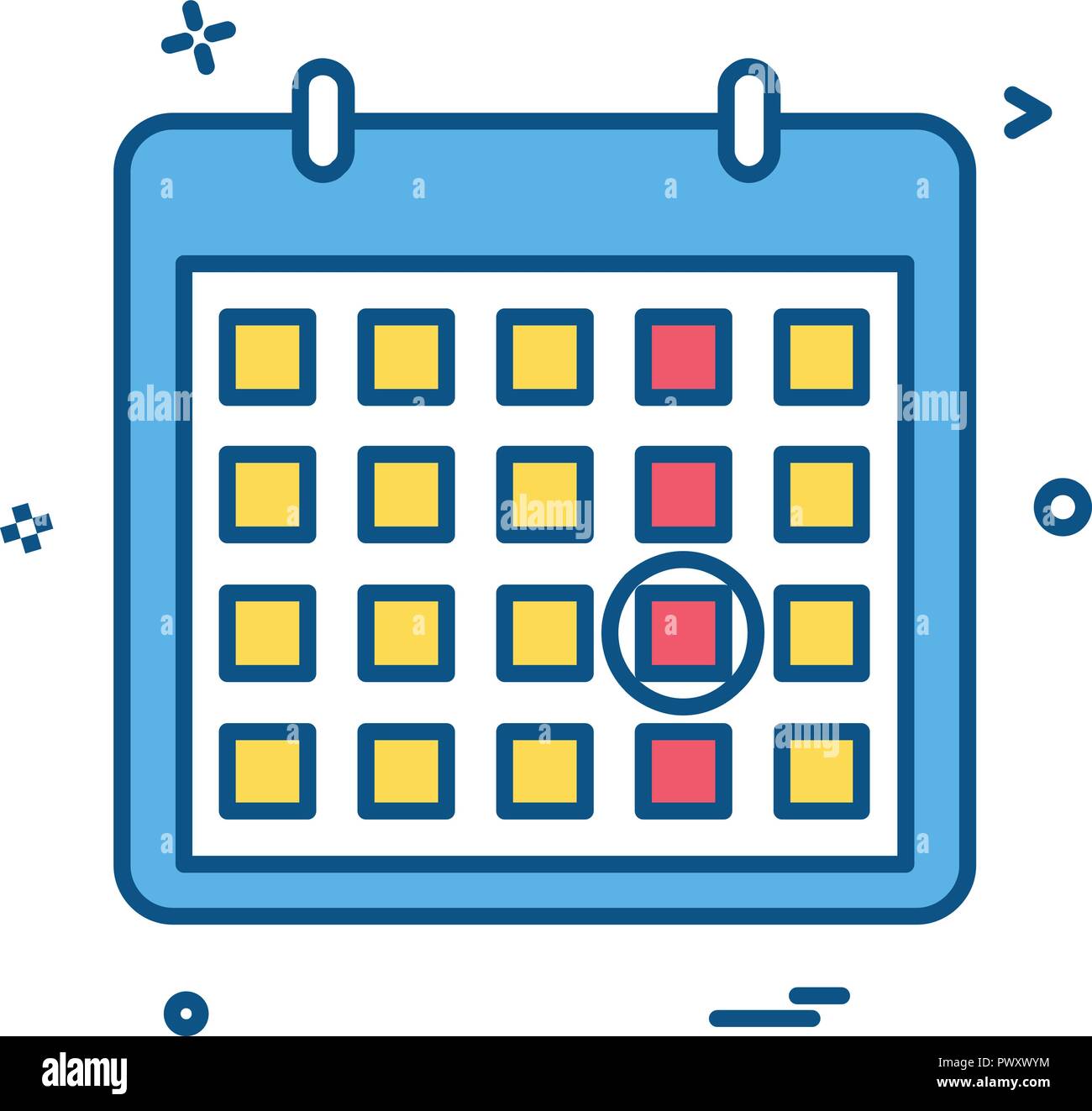 calendar date point icon vector design Stock Vector Image & Art - Alamy